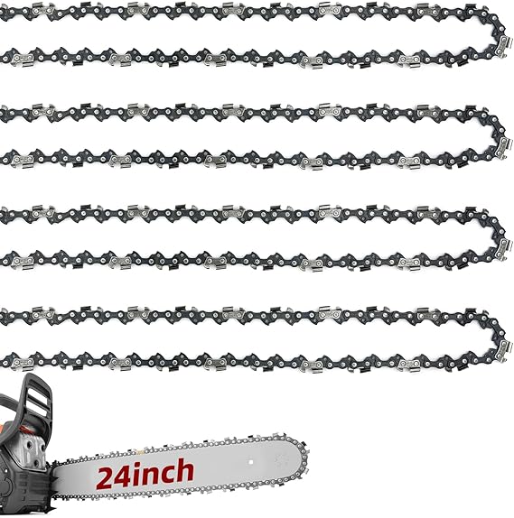 Amazon.com : 4 Pack 24 Inch Chainsaw Chain .050" Gauge, 3/8" Pitch, 84 ...