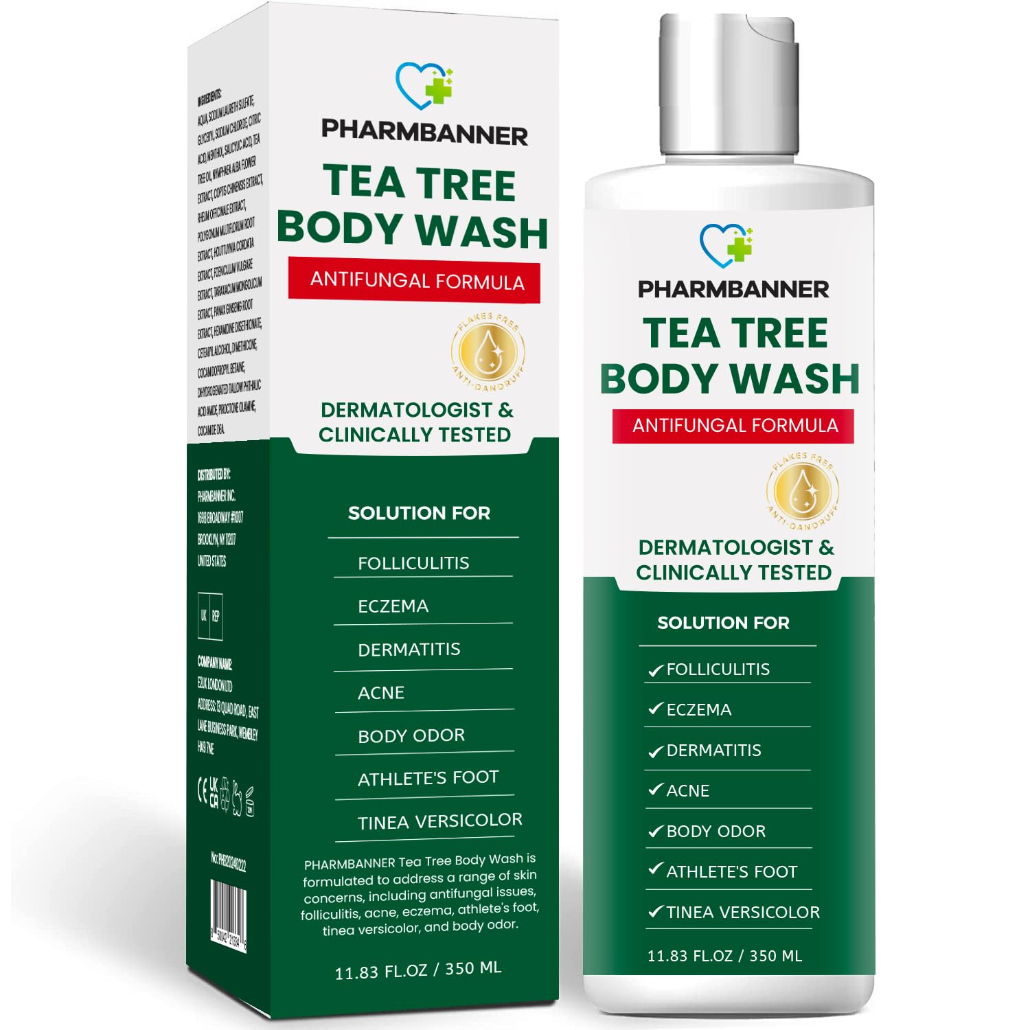 Tea Tree Body Wash Antifungal: Folliculitis Treatment for Dermatitis ...