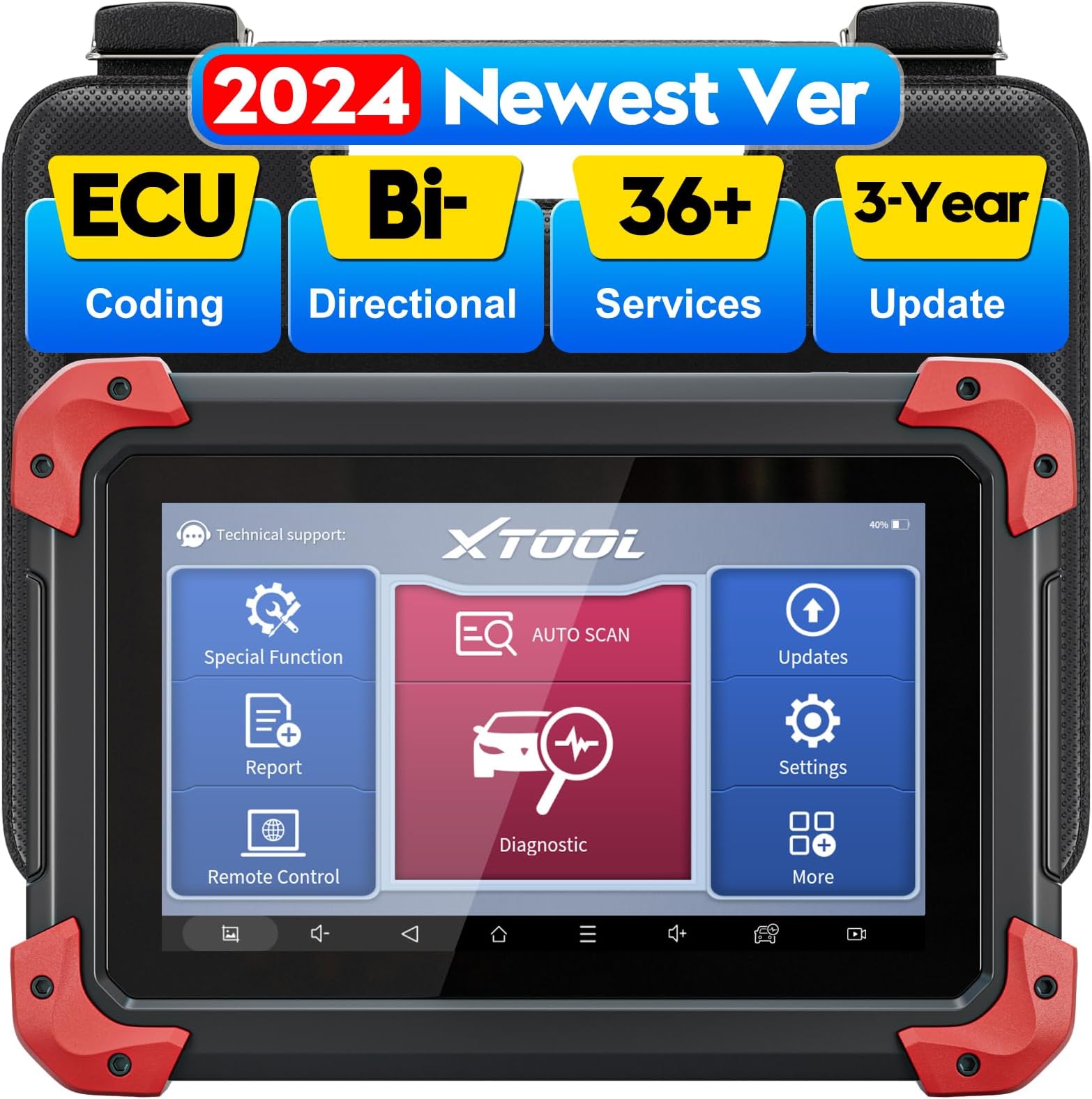XTOOL D7 Bidirectional Scan Tool with 3-Year Updates, 2025 Newer OBD2 ...