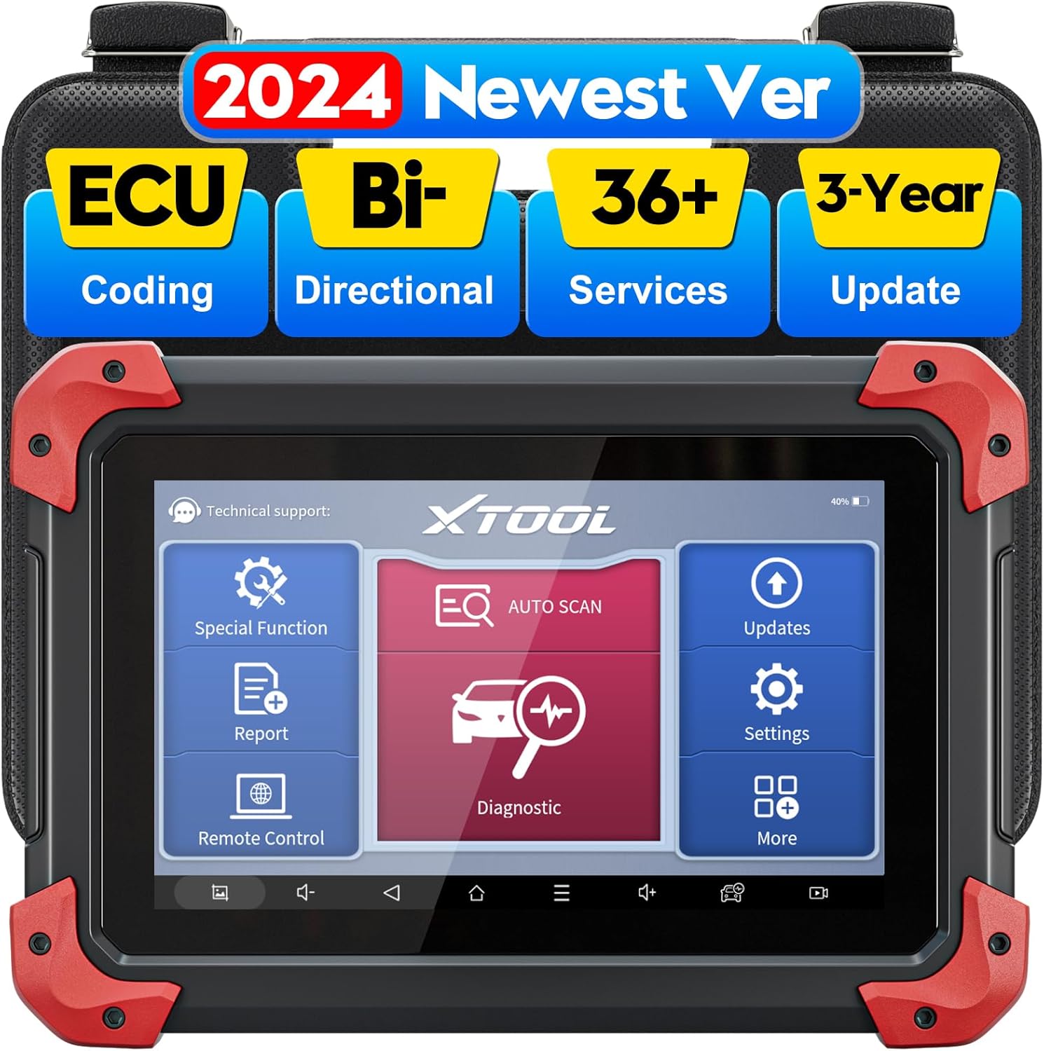 XTOOL D7 Bidirectional Scan Tool with 3-Year Updates, 2025 Newer OBD2 ...