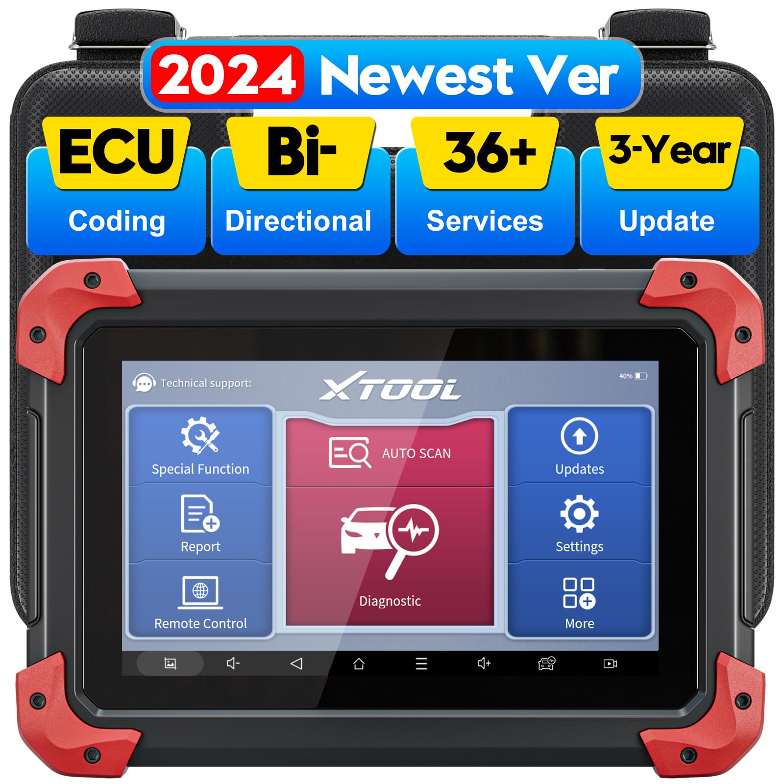 XTOOL D7 Car Diagnostic Scanner: 2024 Newest Code Reader Car Diagnostic ...