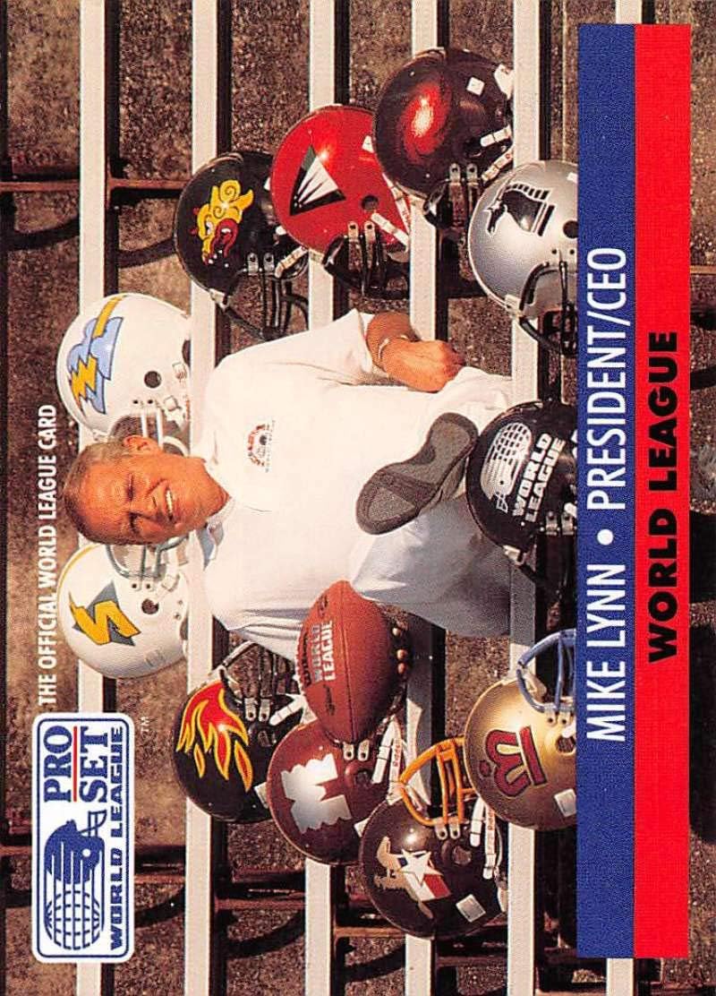 Amazon.com: 1991 Pro Set WLAF Inserts Football Card #1 Mike Lynn WLAF ...
