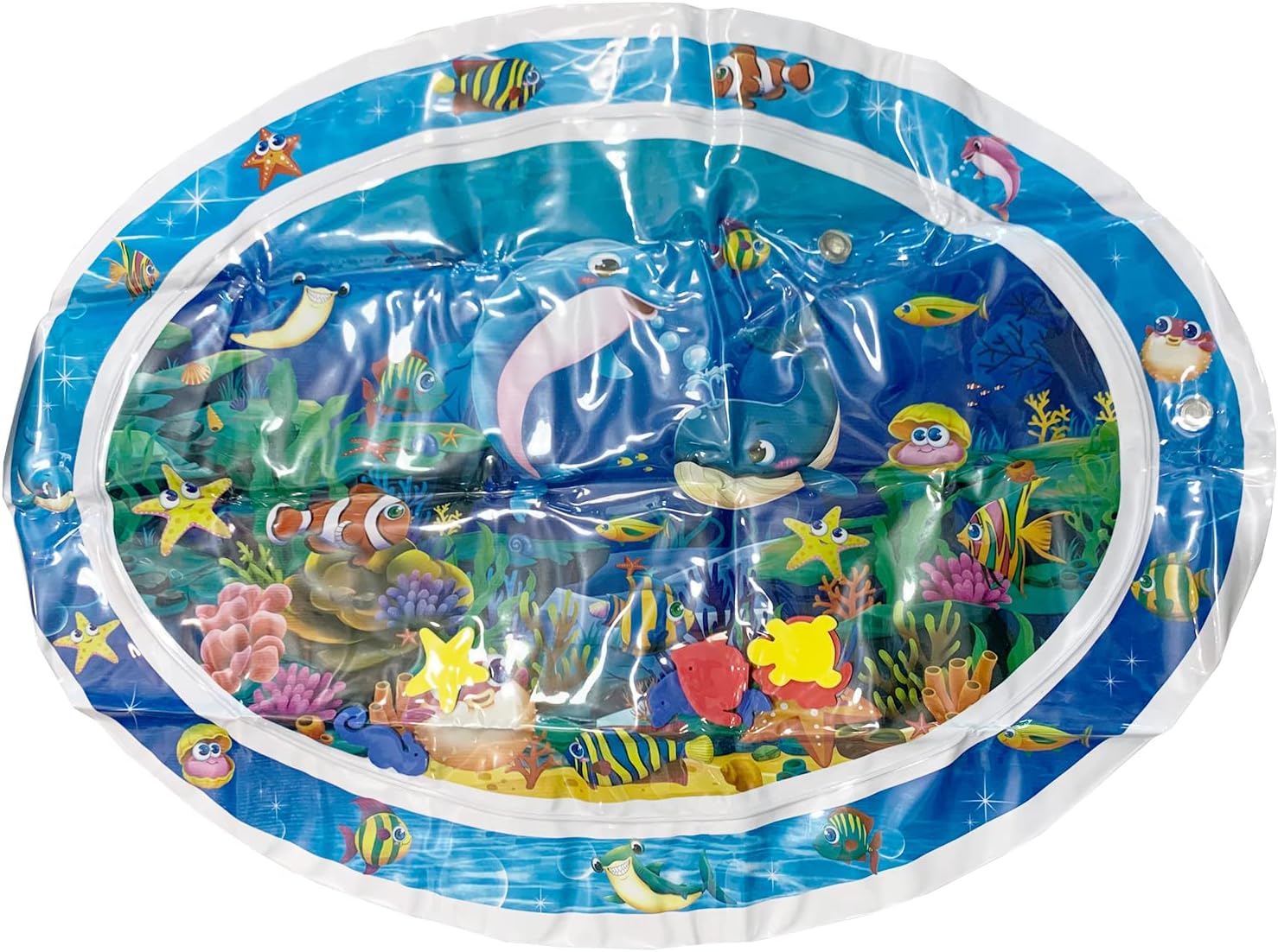 Amazon.com: Infinno Tummy Time Mat Premium Baby Water Mat, Baby Toys ...