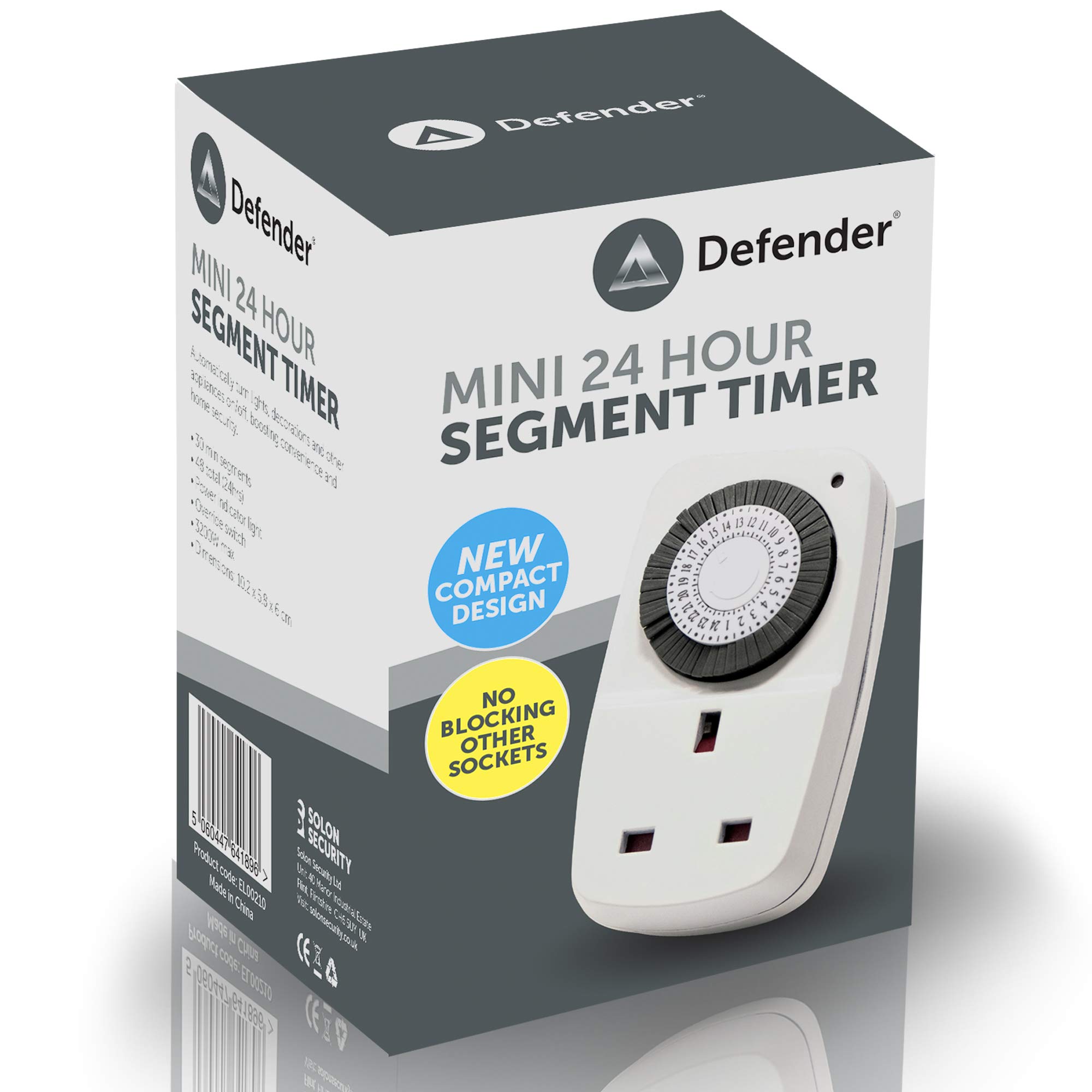 Defender 24 Hour Segment Timer Plug Energy Saver Timer Standard Size defender-24-hour-segment-timer-plug-energy-saver-timer-standard-size