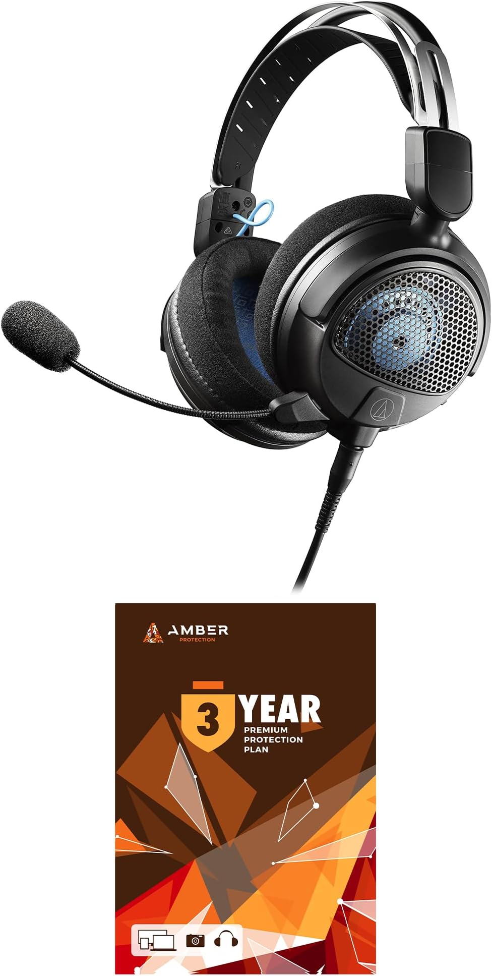 Amazon.com: Audio-Technica ATH-GDL3BK Open-Back Wired Gaming Headset ...