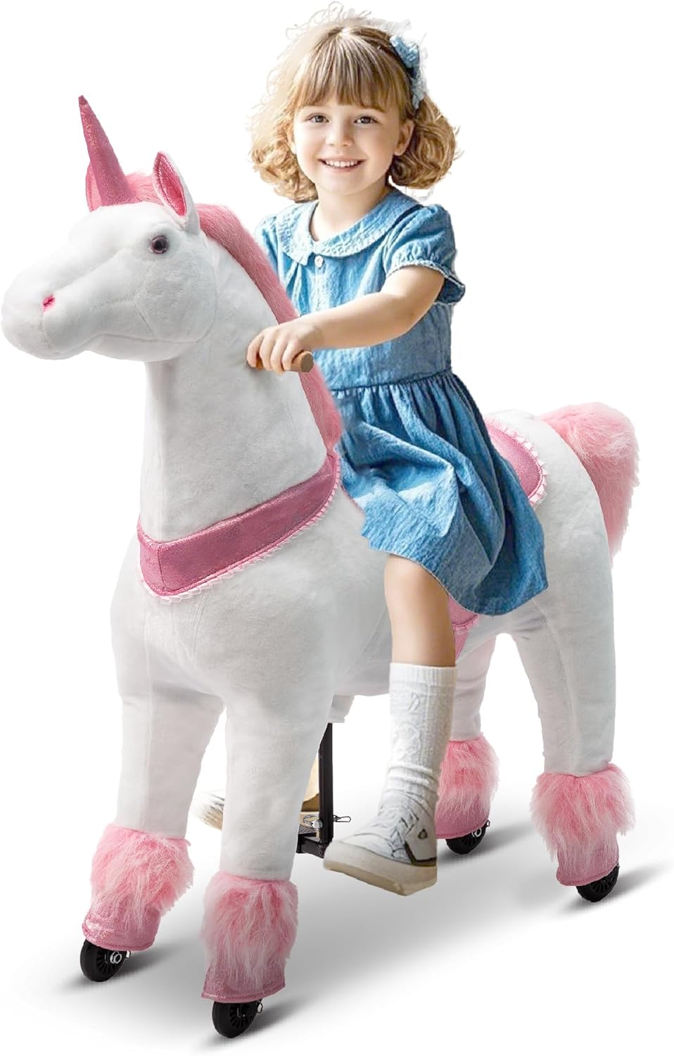 Amazon.com: Pipleo Ride on Unicorn Toy for Kids 4 to 9 Years, Unicorn ...
