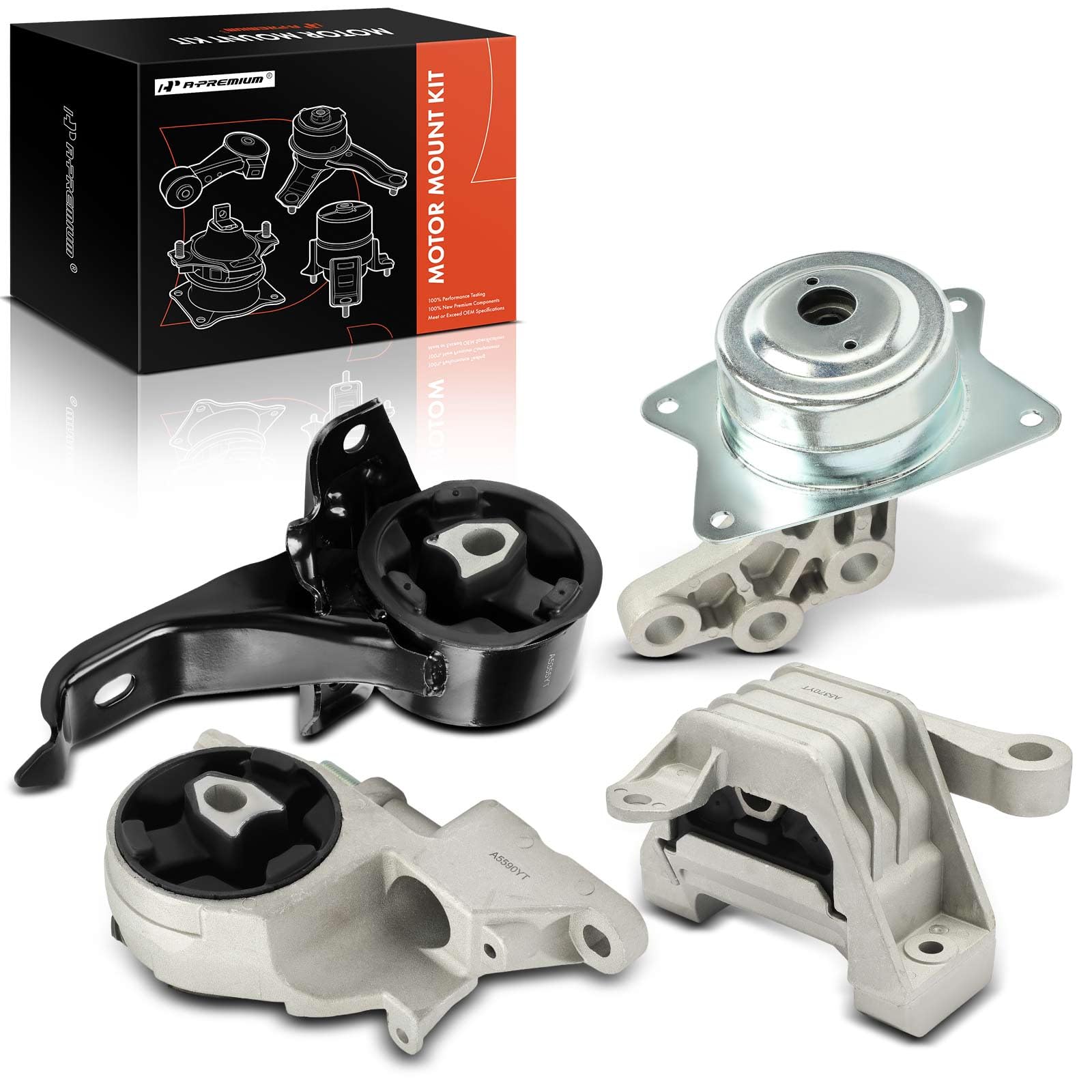 Amazon.com: A-Premium 4PCS Engine Motor Mount and Transmission Mount ...
