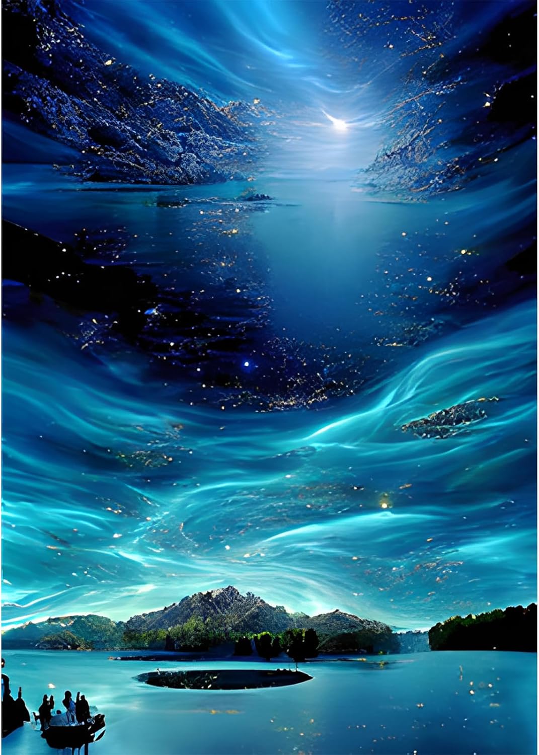 Amazon.com: MOGTAA Starry Sky Diamond Painting Kits for Adults, 5D ...