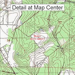 Amazon.com: USGS Topographic Quadrangle Map - Molino, Florida (Folded ...