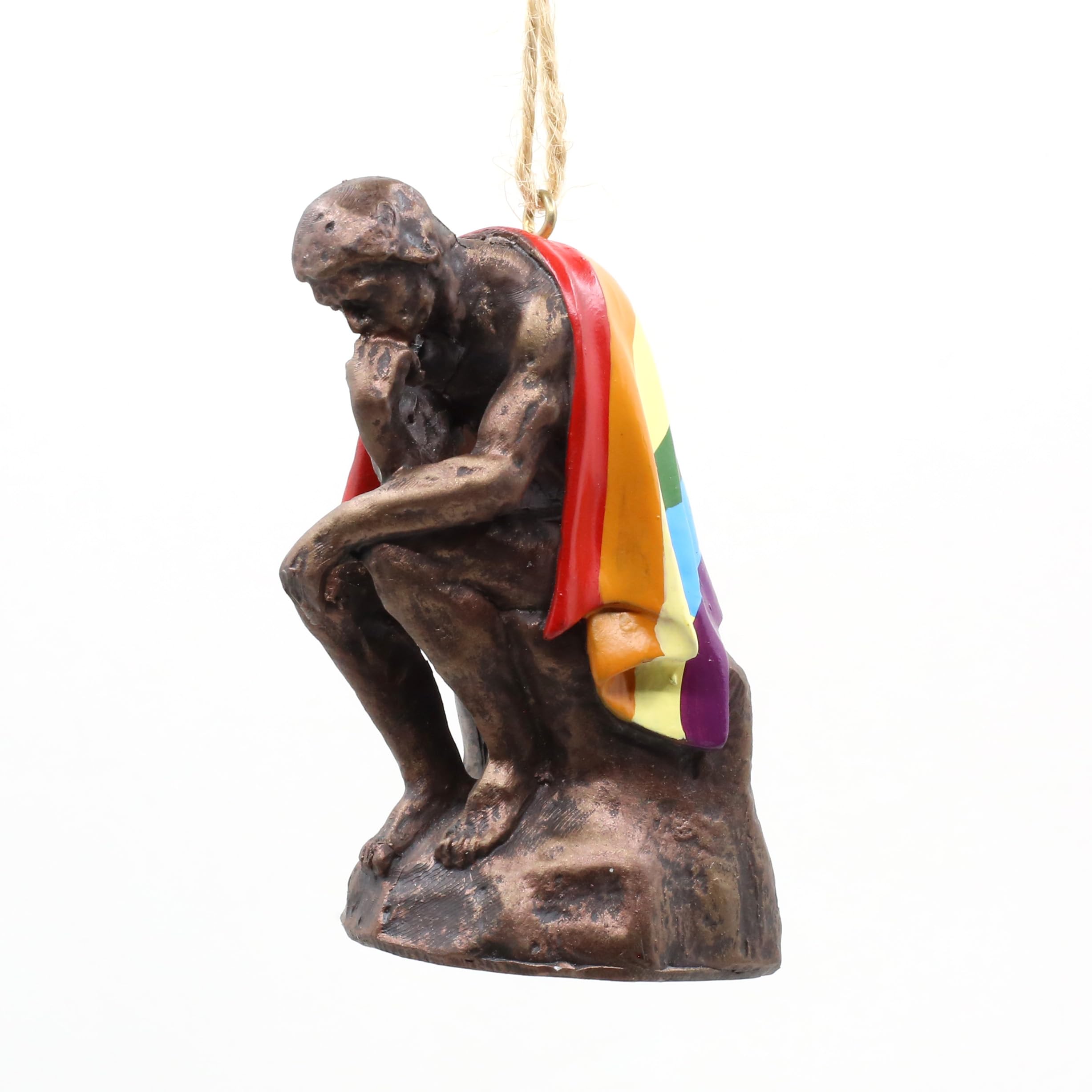 Bella Haus Design Christmas Shoppe 3.5” "The Thinker Statue LGBTQ Pride ...