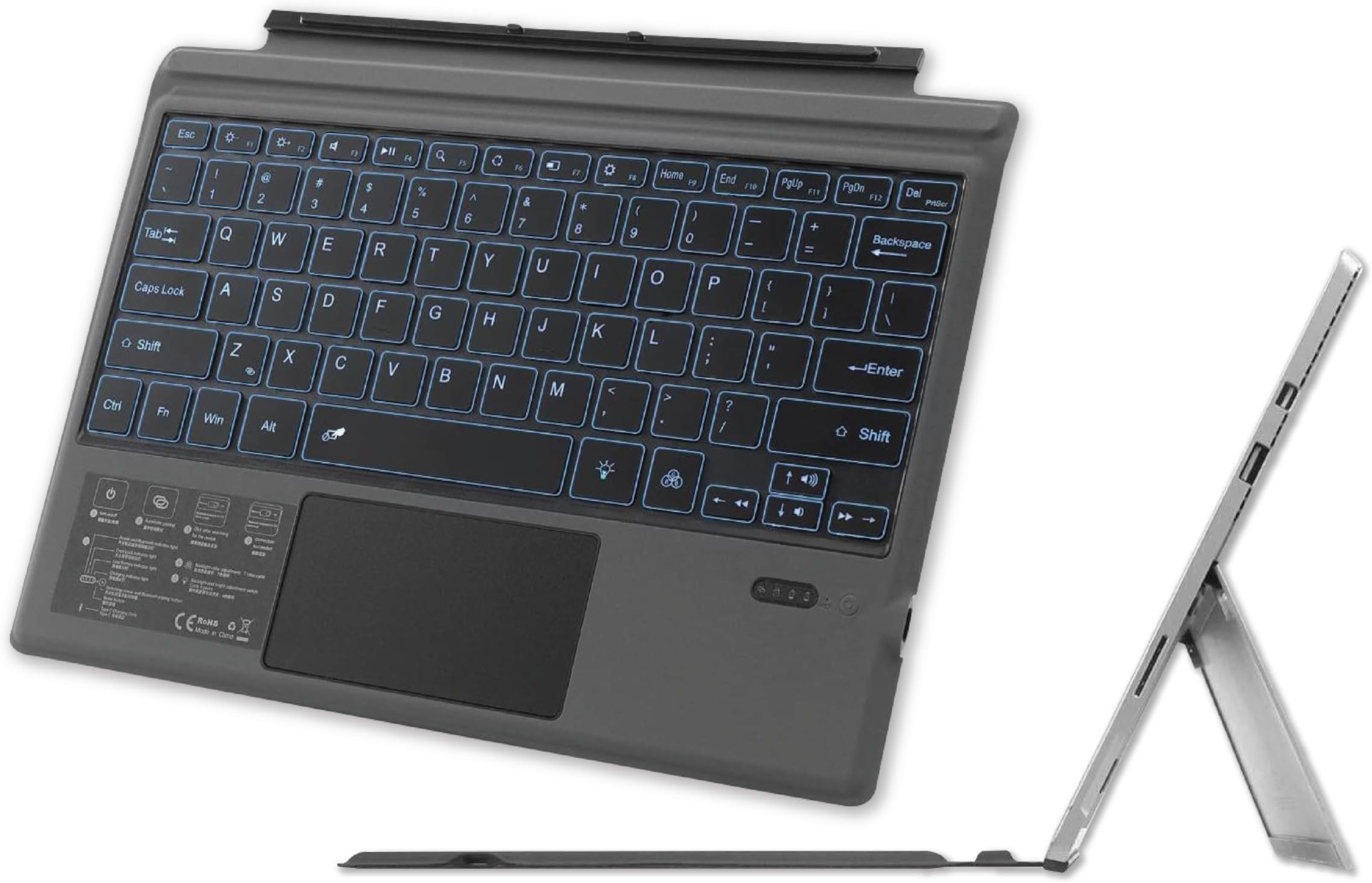 Amazon.com: Keyboard Cover for Microsoft Surface Pro 7 2020+ / Surface ...