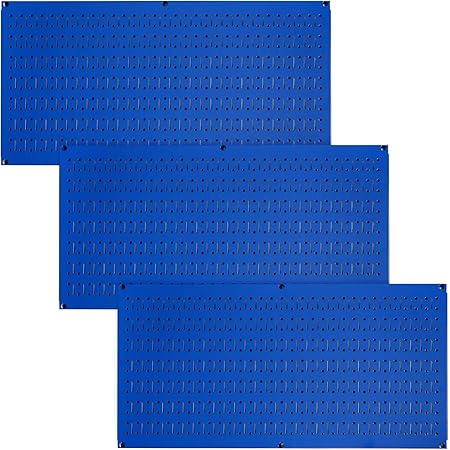 Pegboard Rack Wall Control Steel Pegboard Pack Blue Peg Boards - Two 32 ...