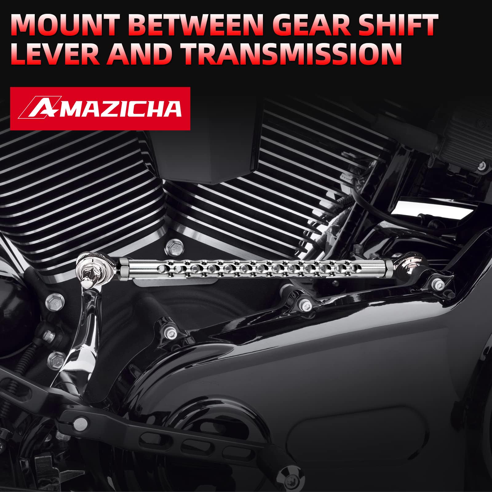 Snapklik.com : Chrome Shift Linkage Gear Shifter Linkage Compatible For ...