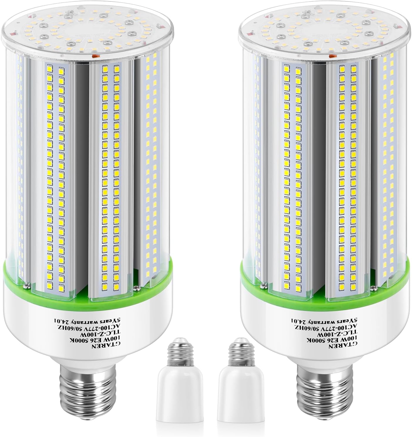 FLWEII 1 Pack 100W LED Corn Light Bulb, 100-305V E26/E39 Base 5000K ...