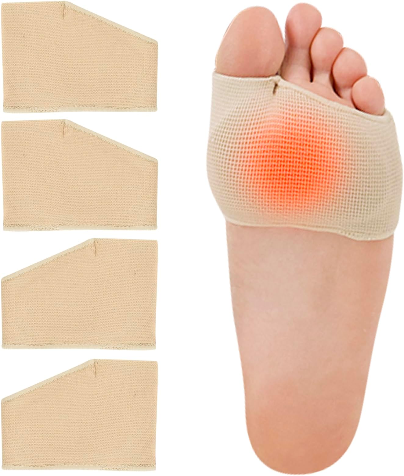 Amazon.com: ViveSole Metatarsal Foot Pad For Women & Men (4 Pcs) - Ball ...