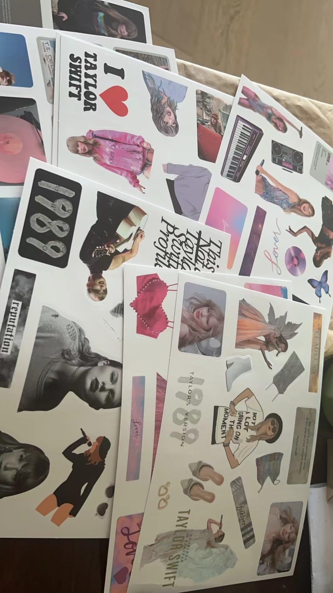 Trovelix Singer Stickers (100 PCS) for Taylor, Albums Stickers for ...