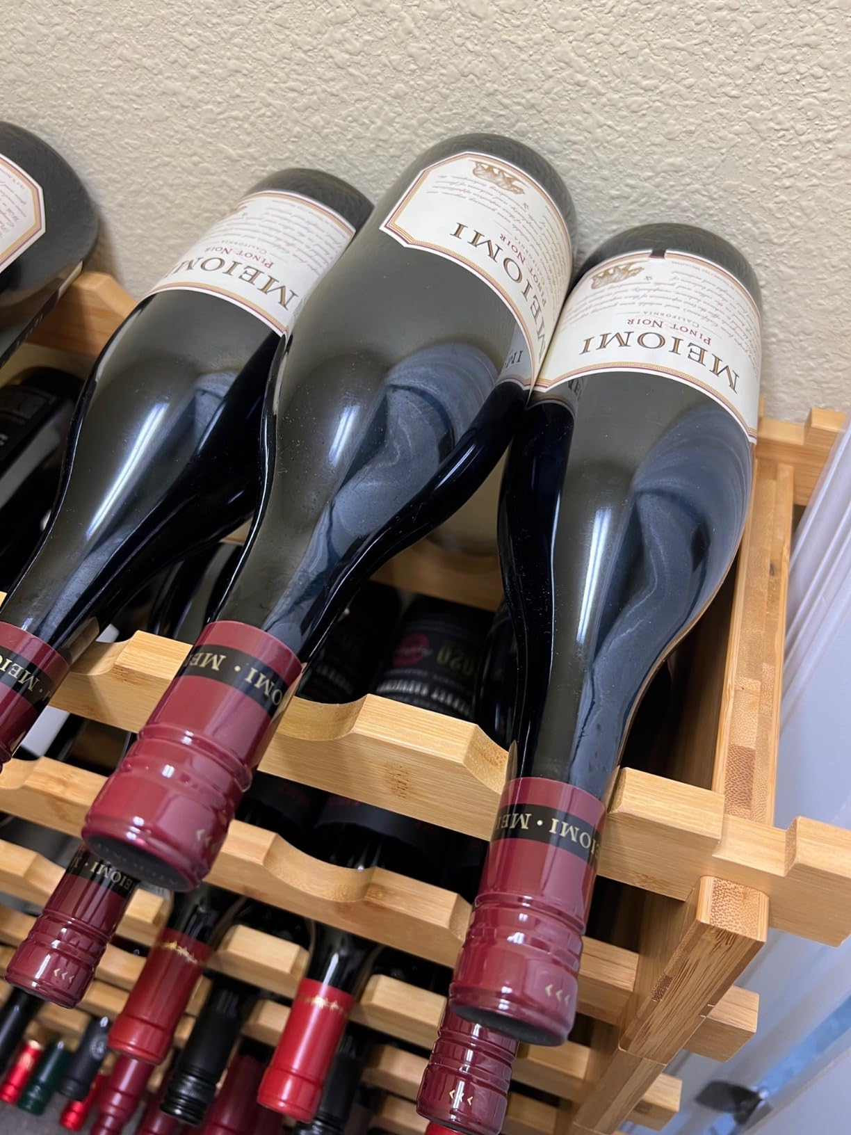 $8/mo - Finance VEVOR 48 Bottle Stackable Modular Wine Rack, 6-Tier ...