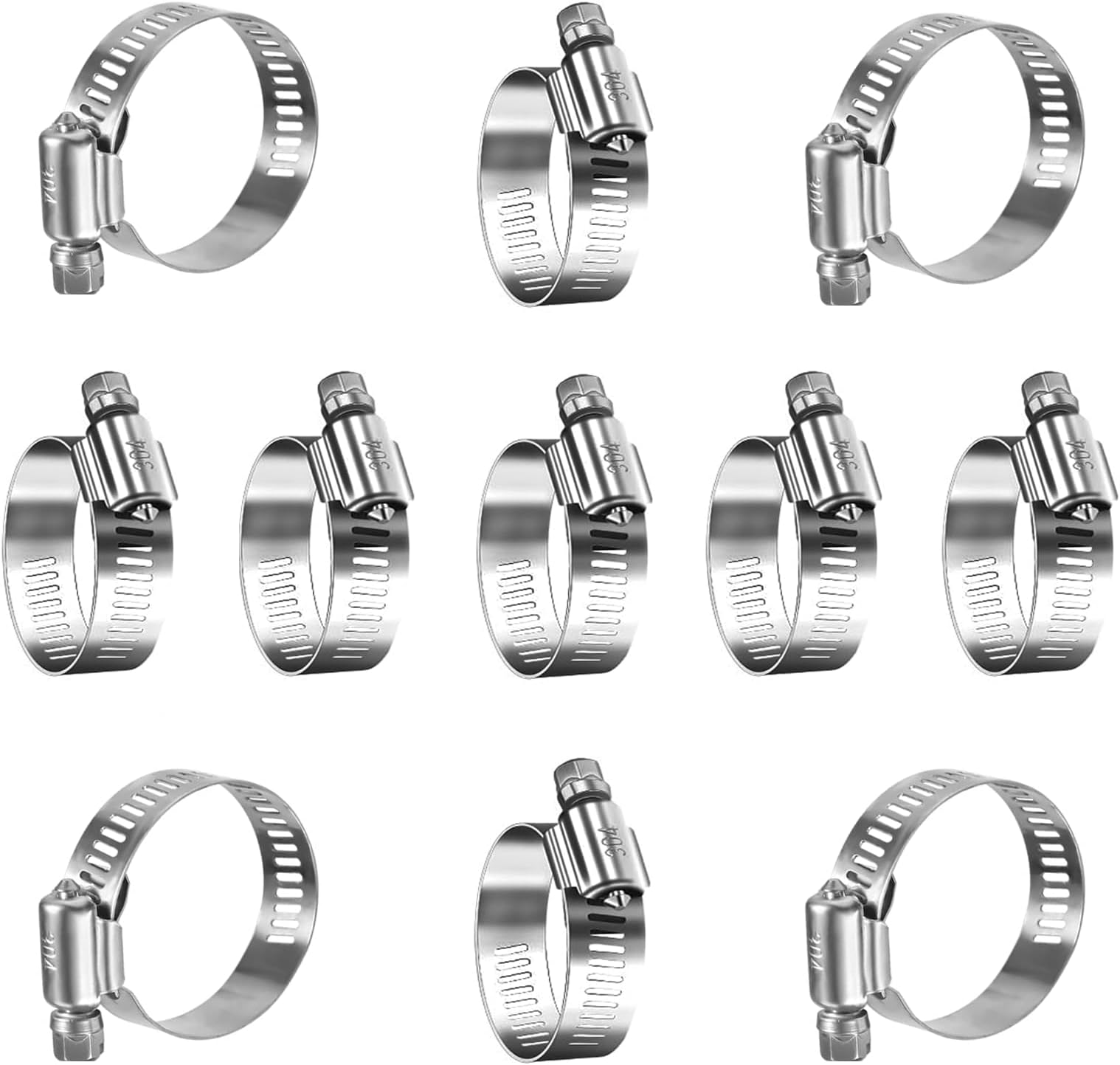 Amazon.com: Worm Gear Hose Clamps Adjustable 1/4 "～7/16 "30pcs3/8 "～5/8 ...
