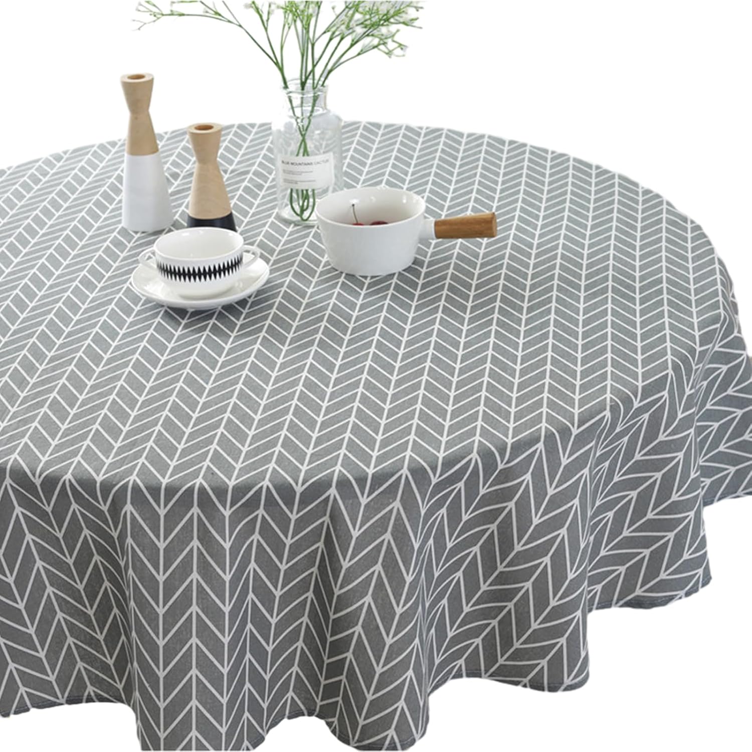 aqlbhz 150cm Round Tablecloths Table Cloth Round Circular Tablecloth ...