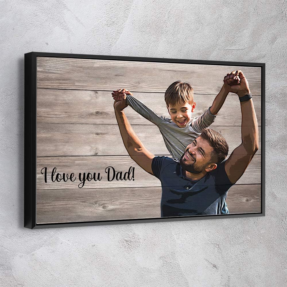 Amazon.com: Awesometik" Father's Day Gift for Dad on Rustic Wood ...