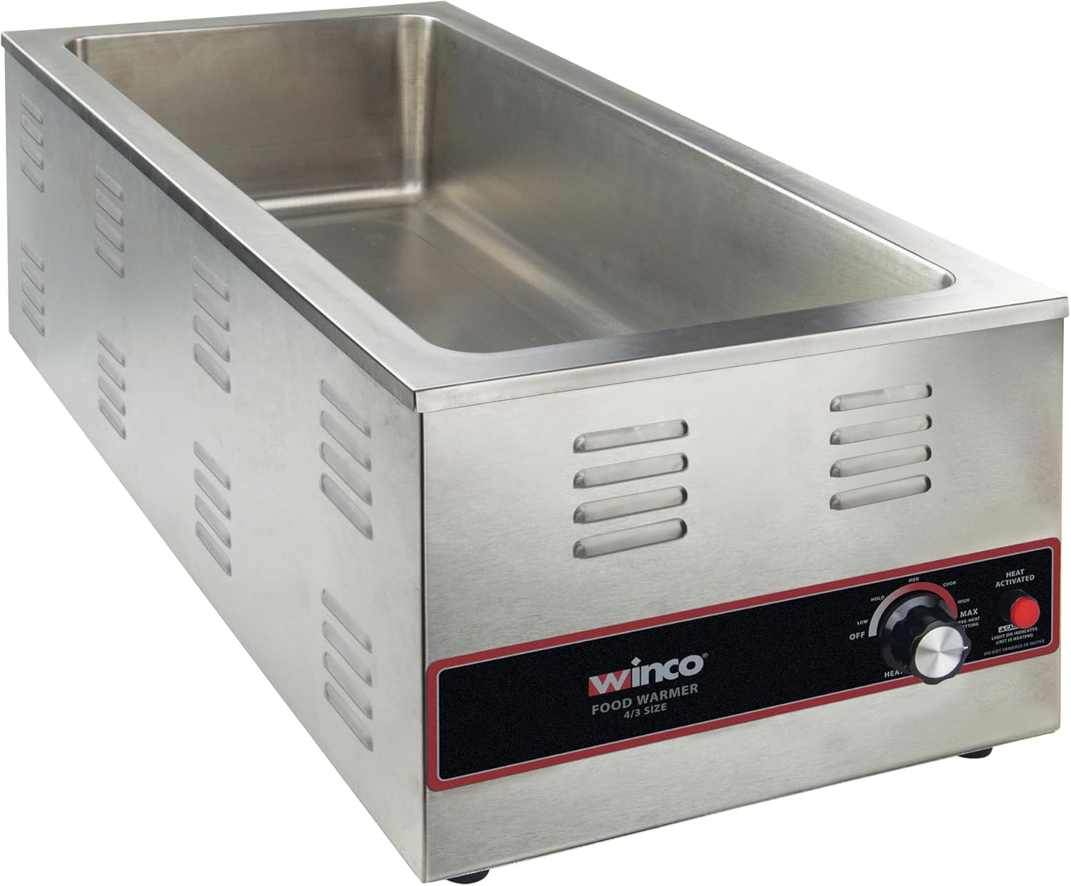 Amazon.com: Winco Electric Portable Food Pan Warmer, 1500 W, 120V, 4/3 ...