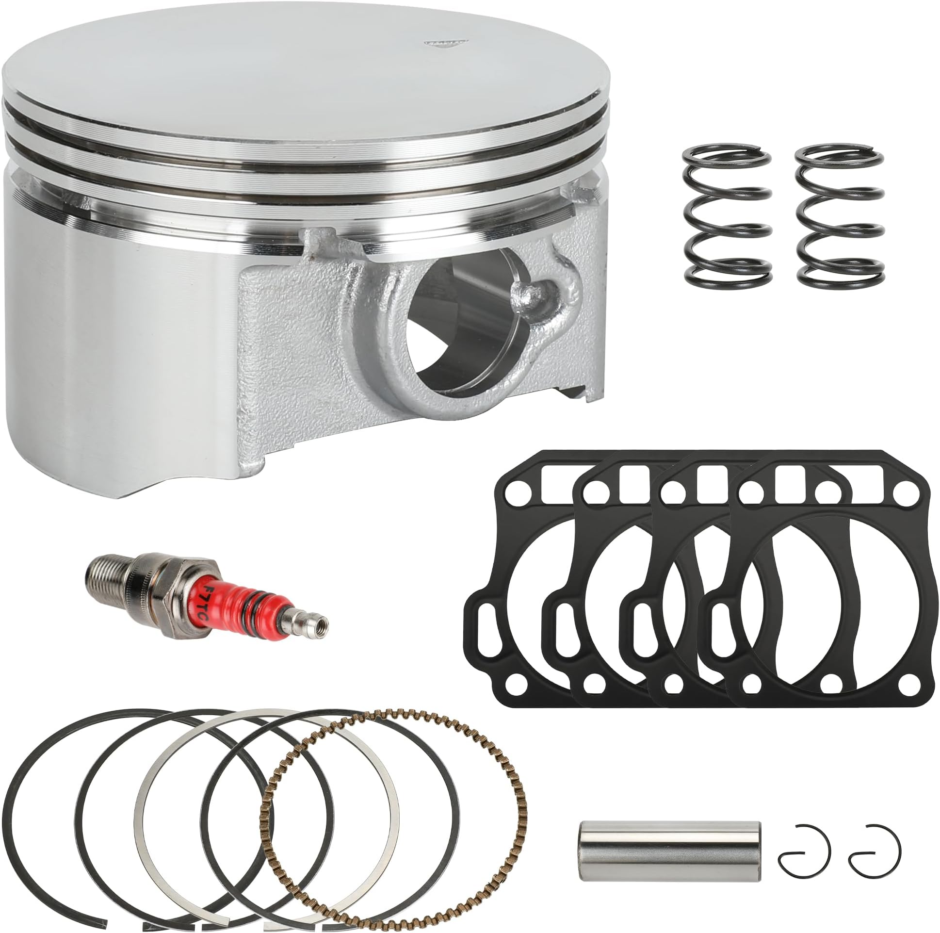 Amazon.com: Performance 70mm Flat Top Piston 0.550 Rings 26lb Valve ...