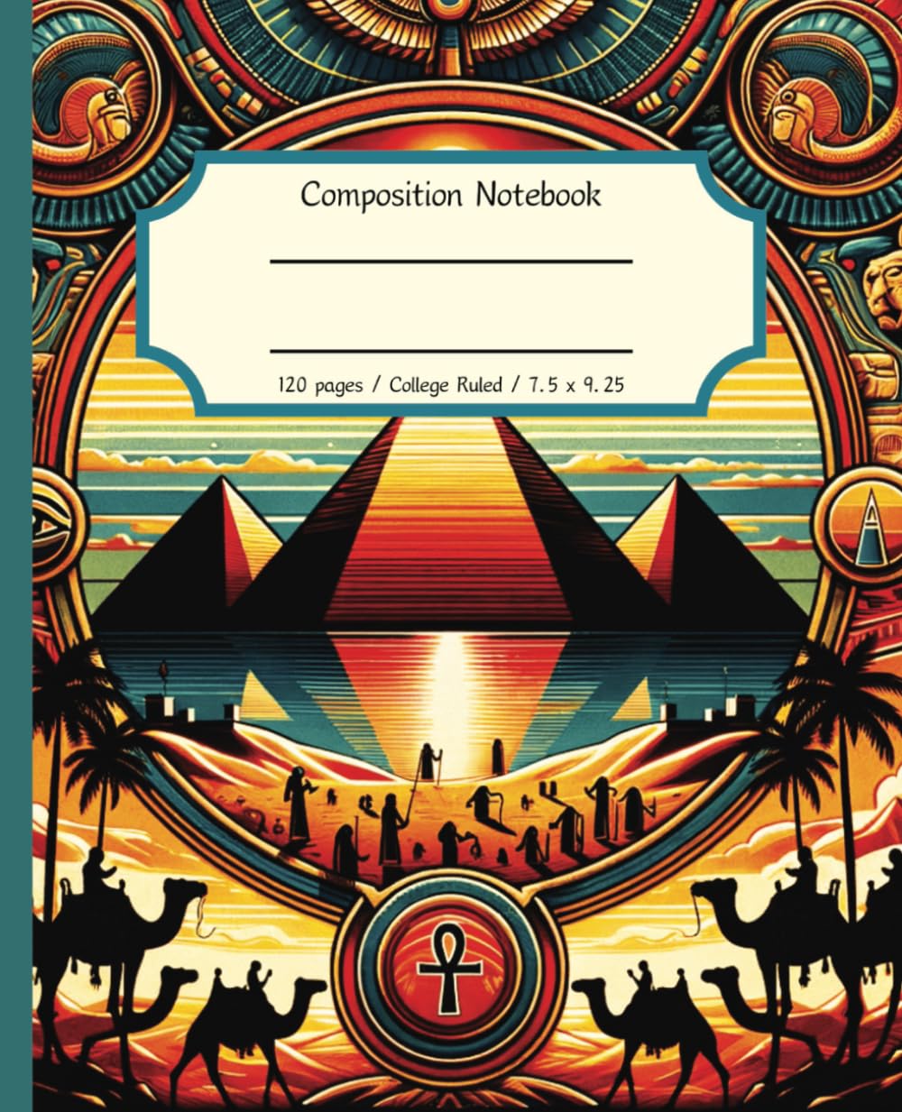 Composition notebook: Egyptian-Inspired Composition Notebook ...