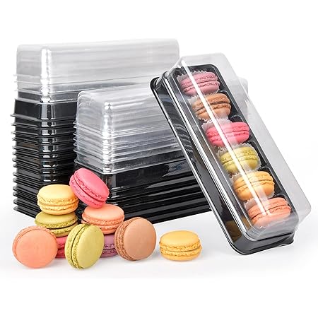 Amazon.com: Pastry Chef's Boutique Clear Macarons Packaging for 3 ...