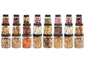 Buy CELLO Diamond Plastic Kitchen Storage Containers Set of 24 with ...