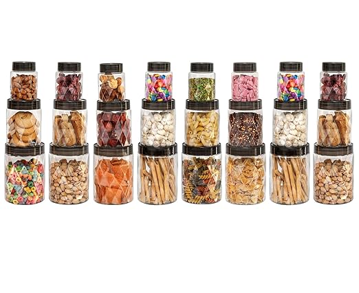 Buy CELLO Diamond Plastic Kitchen Storage Containers Set of 24 with ...