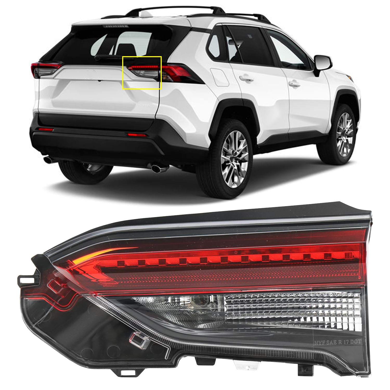 Snapklik.com : LEAVAN Right Inner Tail Light Fit For 2019 2020 2021 ...
