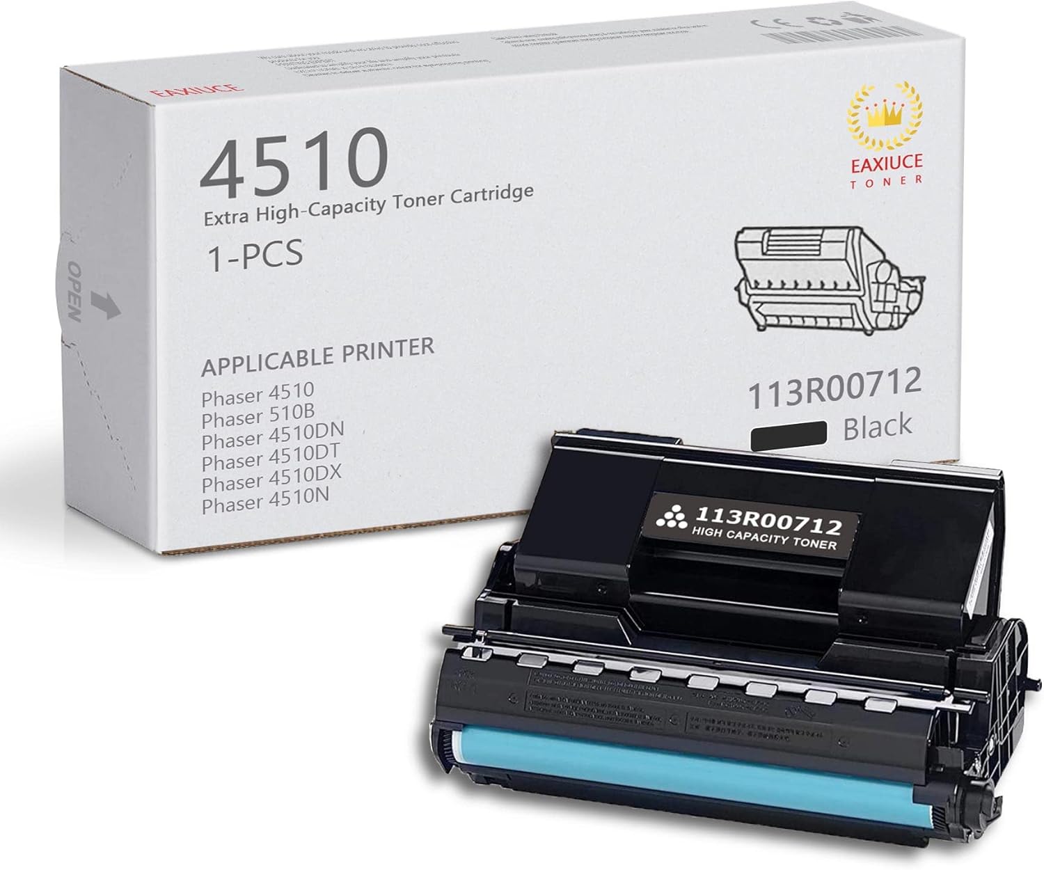Amazon.com: Phaser 4510 High Capacity Toner Cartridge 113R00712 (1-Pack ...