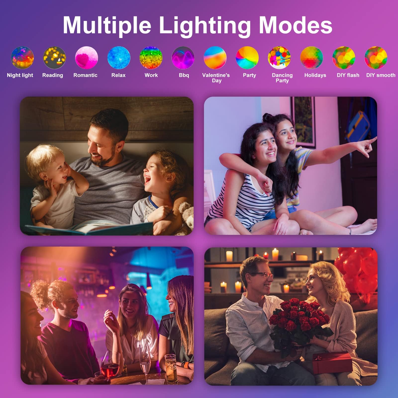 Snapklik.com : Smart Recessed Lighting 4 Inch Color Changing 12W LED ...