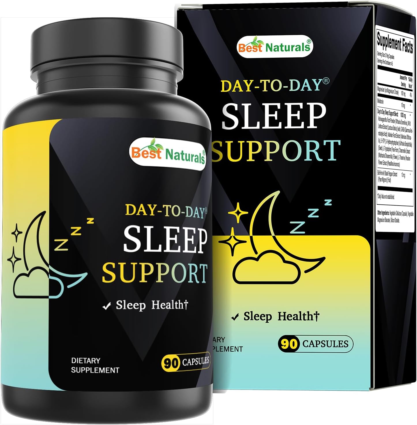 Amazon.com: Best Naturals Day-to-Day Sleep Support with Melatonin ...