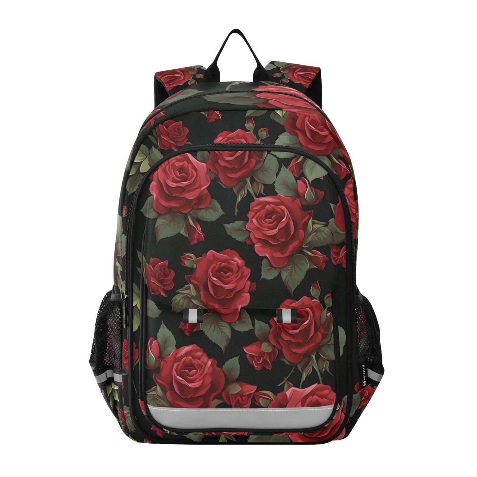 Amazon.com: ALAZA Vintage Rose Flowers Floral Laptop Backpack Purse for ...