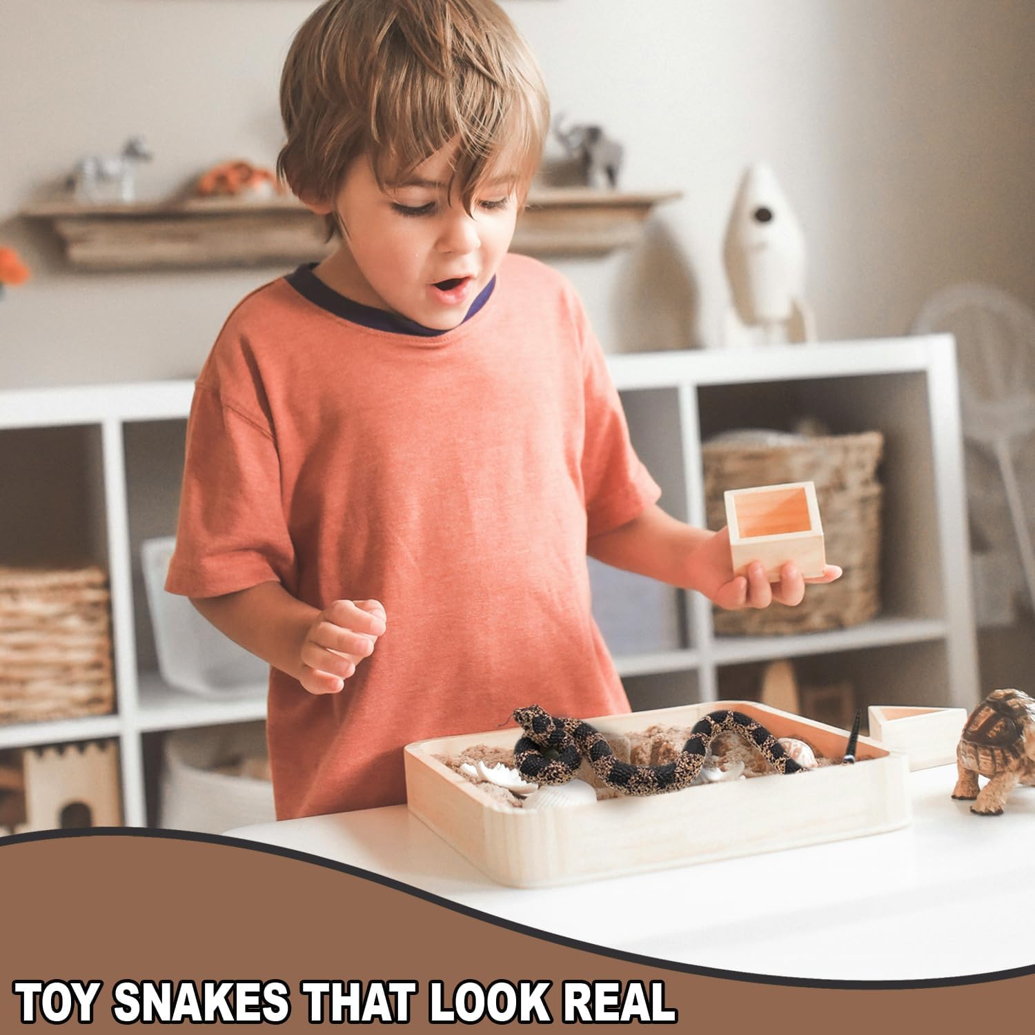 Rubber Snakes Fake Snake Rattlesnake - Realistic Keep Birds Away ...