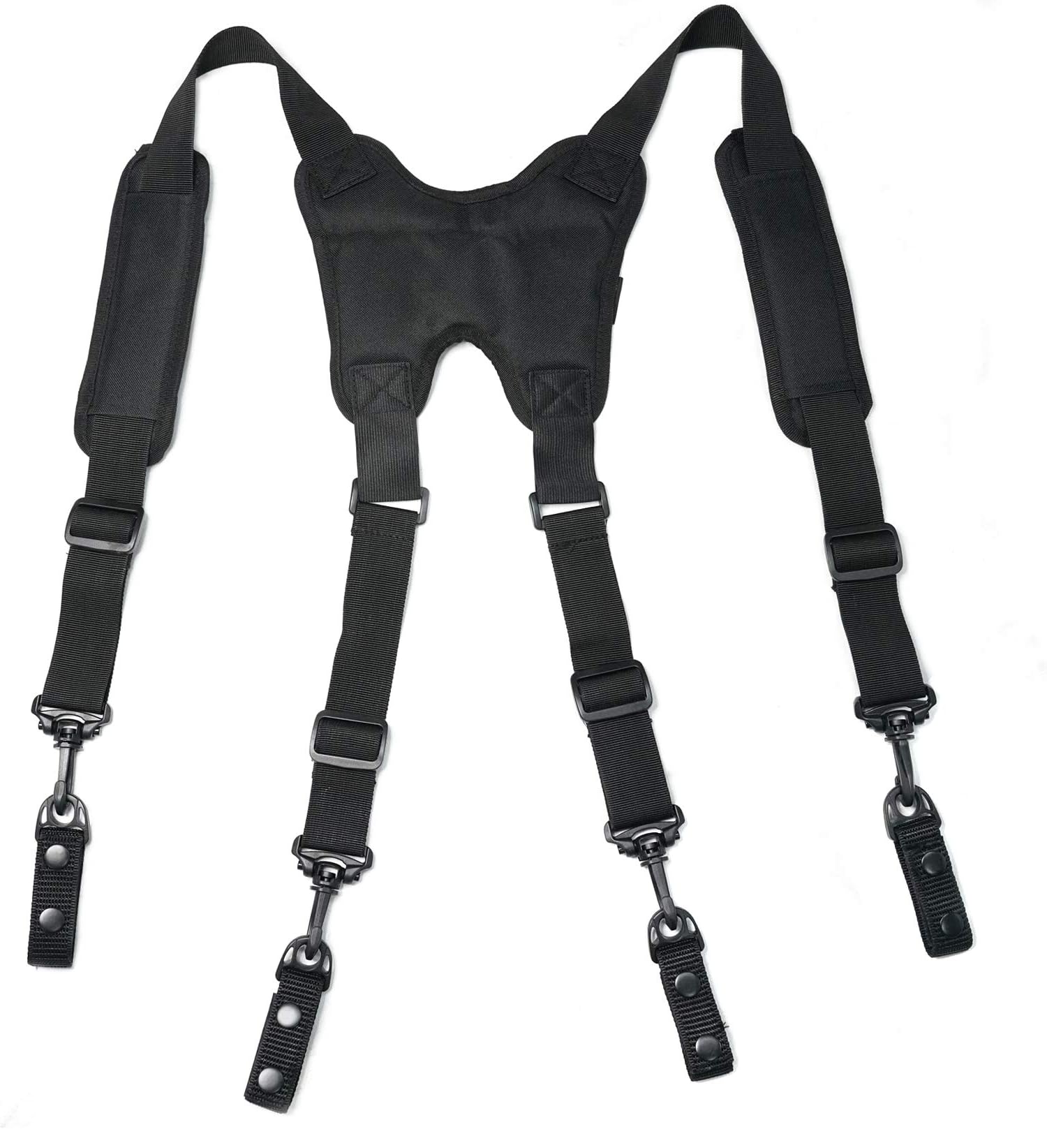 KUNN Tactical Duty Belt Suspenders with Metal Hook & Power Tool Holster ...