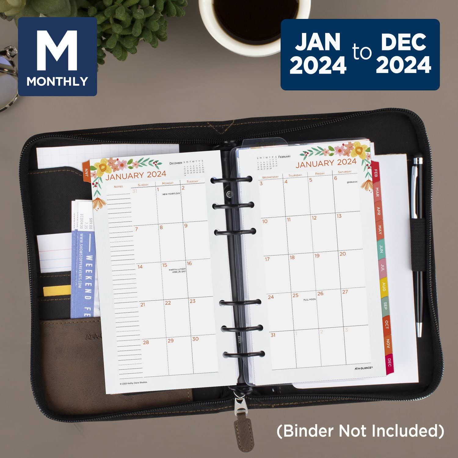 Snapklik.com : AT-A-GLANCE 2024 Weekly & Monthly Planner Refill, 53122 ...