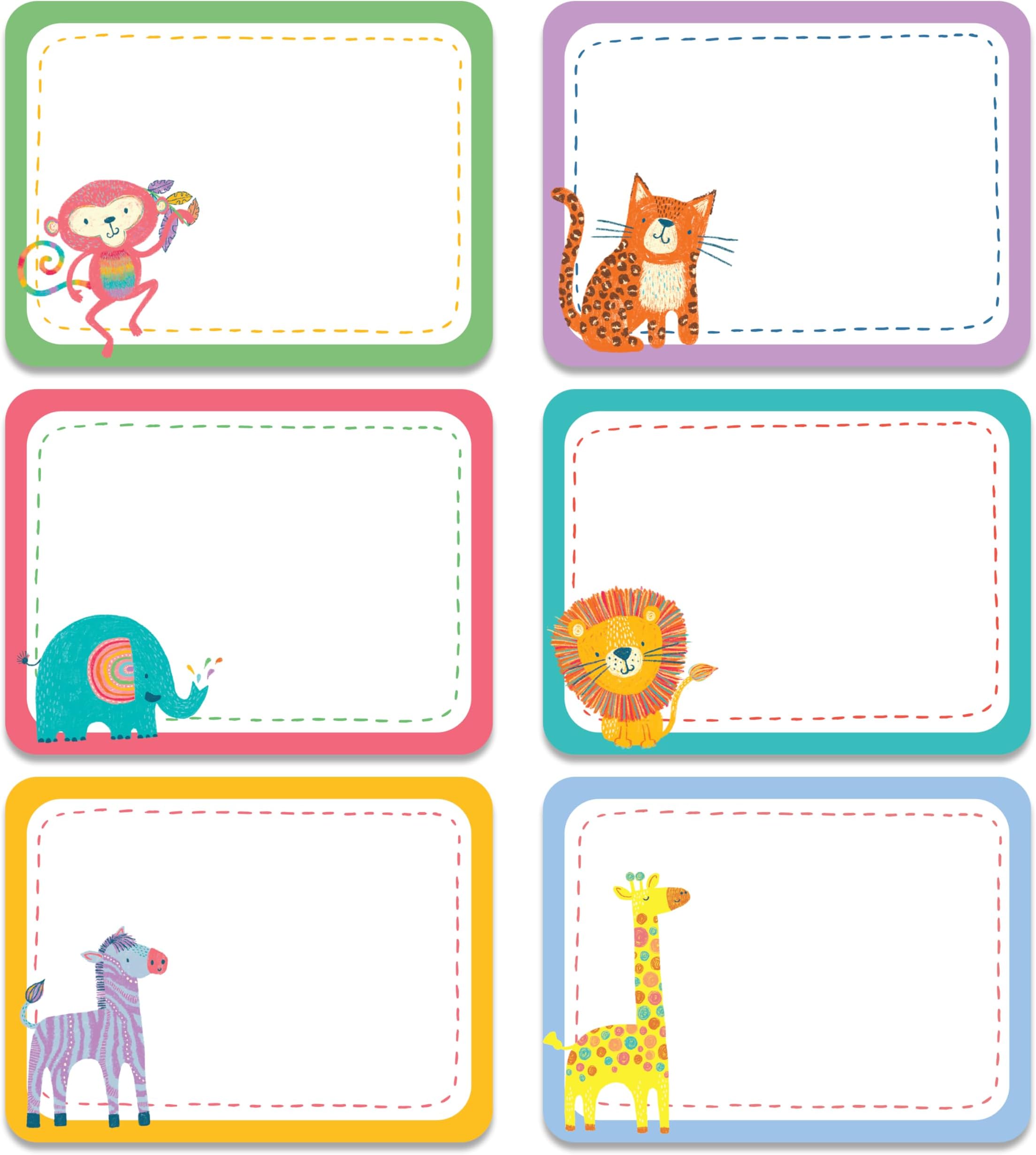 Amazon.com : Label Stickers for Kids 60 Pcs - Cute Name Tags for ...