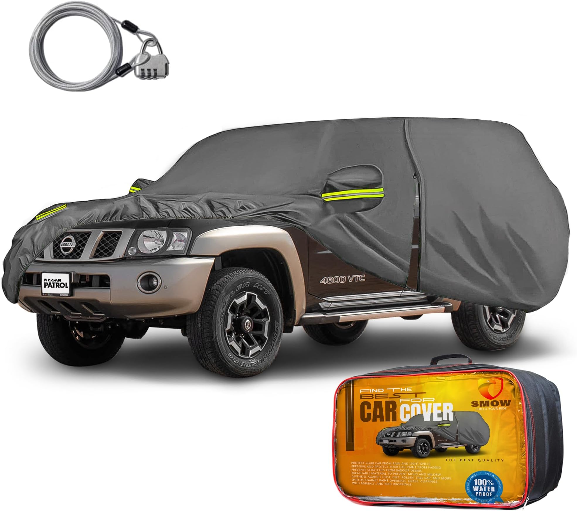 COOLBABY Zipper Car Cover For Nisan Patrol - Full Car Covers ...