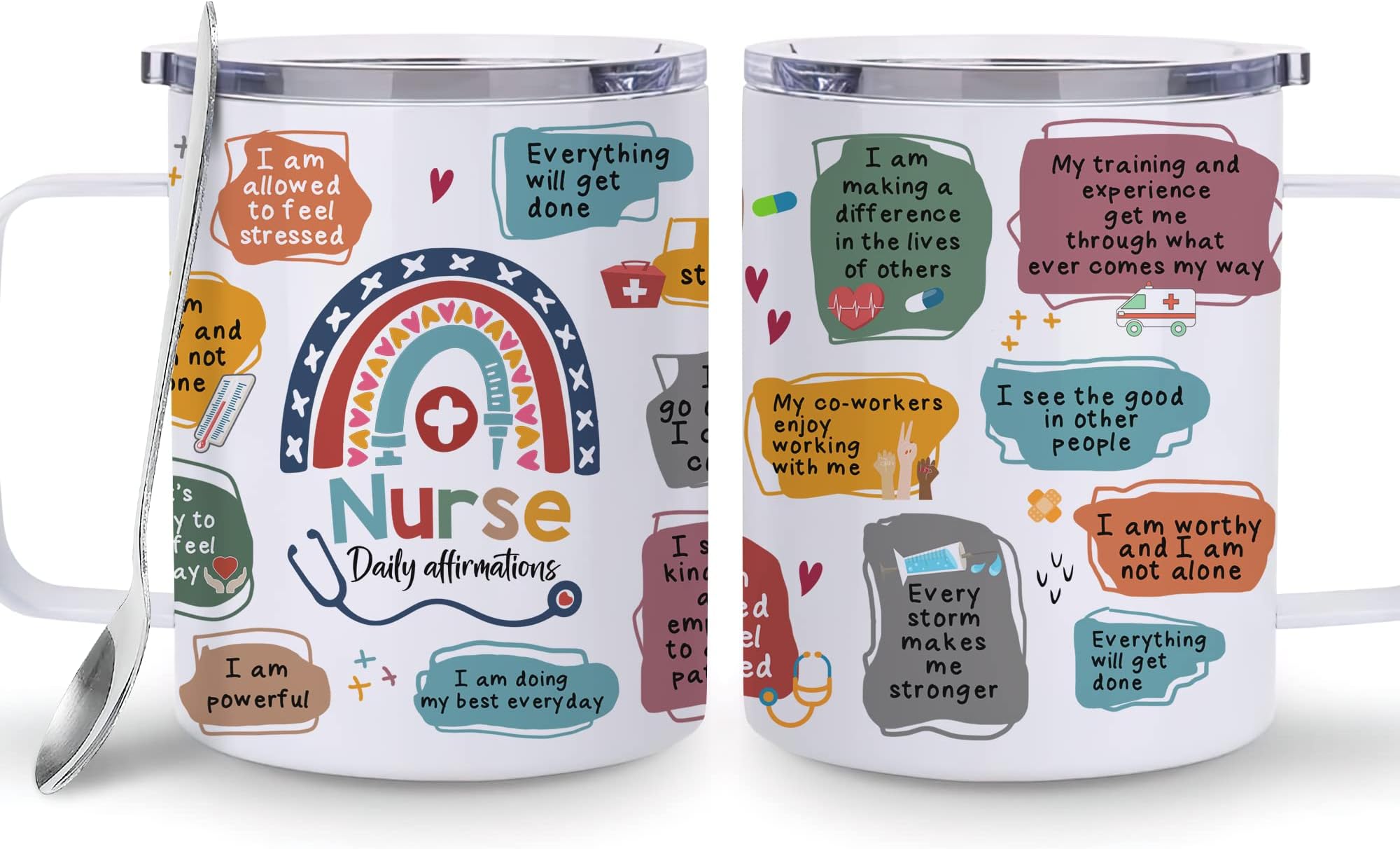 Amazon.com | Pavilion Gift Company Nurse Ceramic Mug, 18 oz ...
