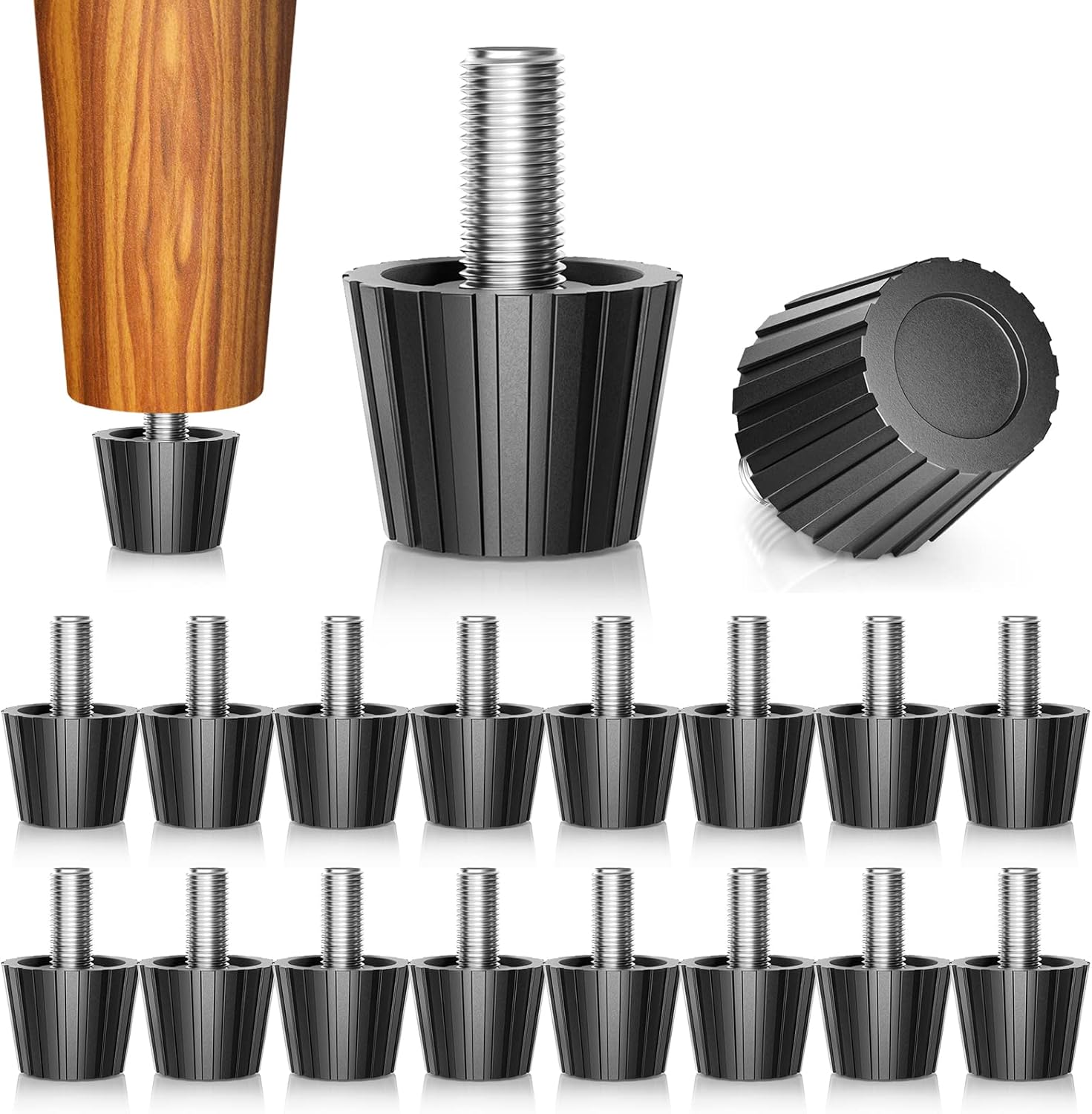 M8 Thread Furniture Levelers, Adjustable Feet Levelers, Screw in Thread ...