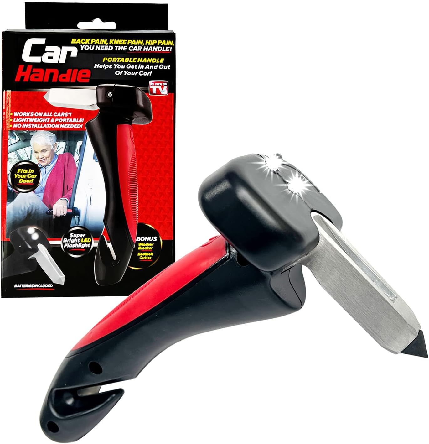 Amazon.com: Tesheer Car Handle Assist with Window Breaker Seat Belt ...