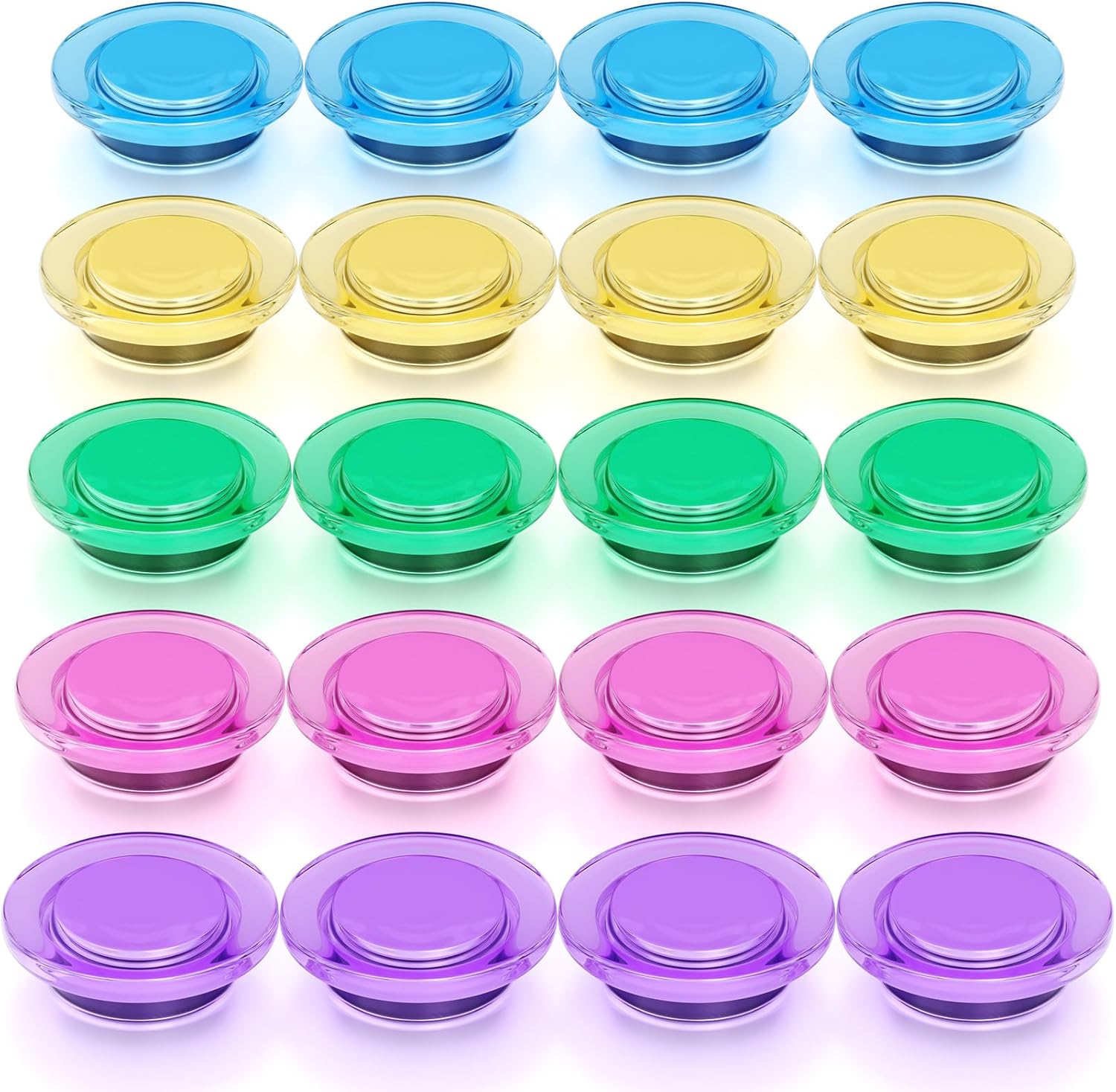 Amazon.com: Grtard 20 Pcs Magnets for Whiteboard, Round Refrigerator ...