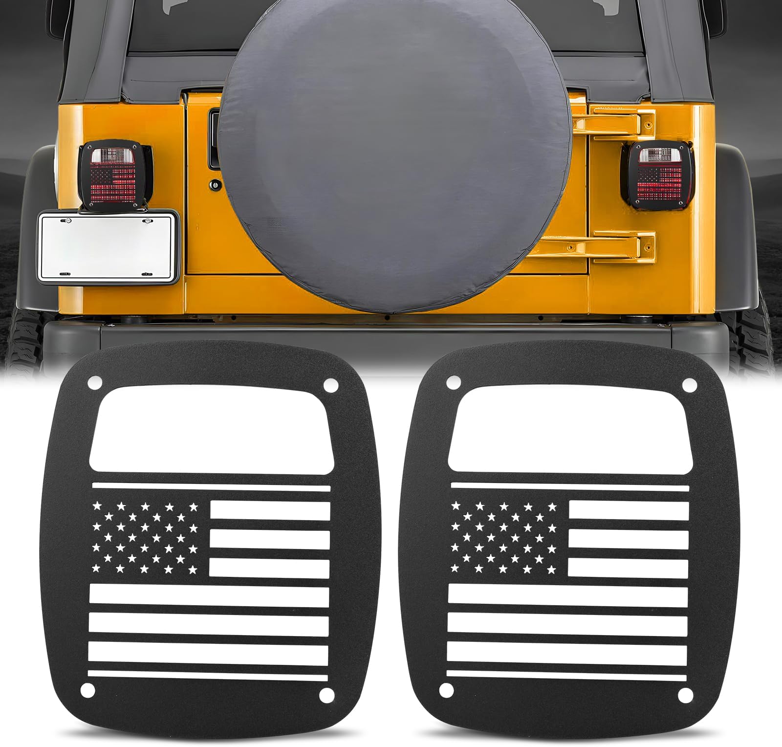 Amazon.com: GLOBLED Tail Light Guards Covers Compatible with Jeep ...