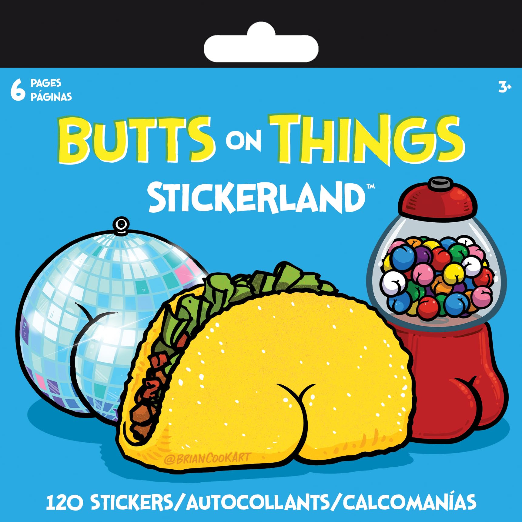Butts on Things - MINI STICKERLAND Pads-6 PG Mini Stickerland Pad - 6 ...