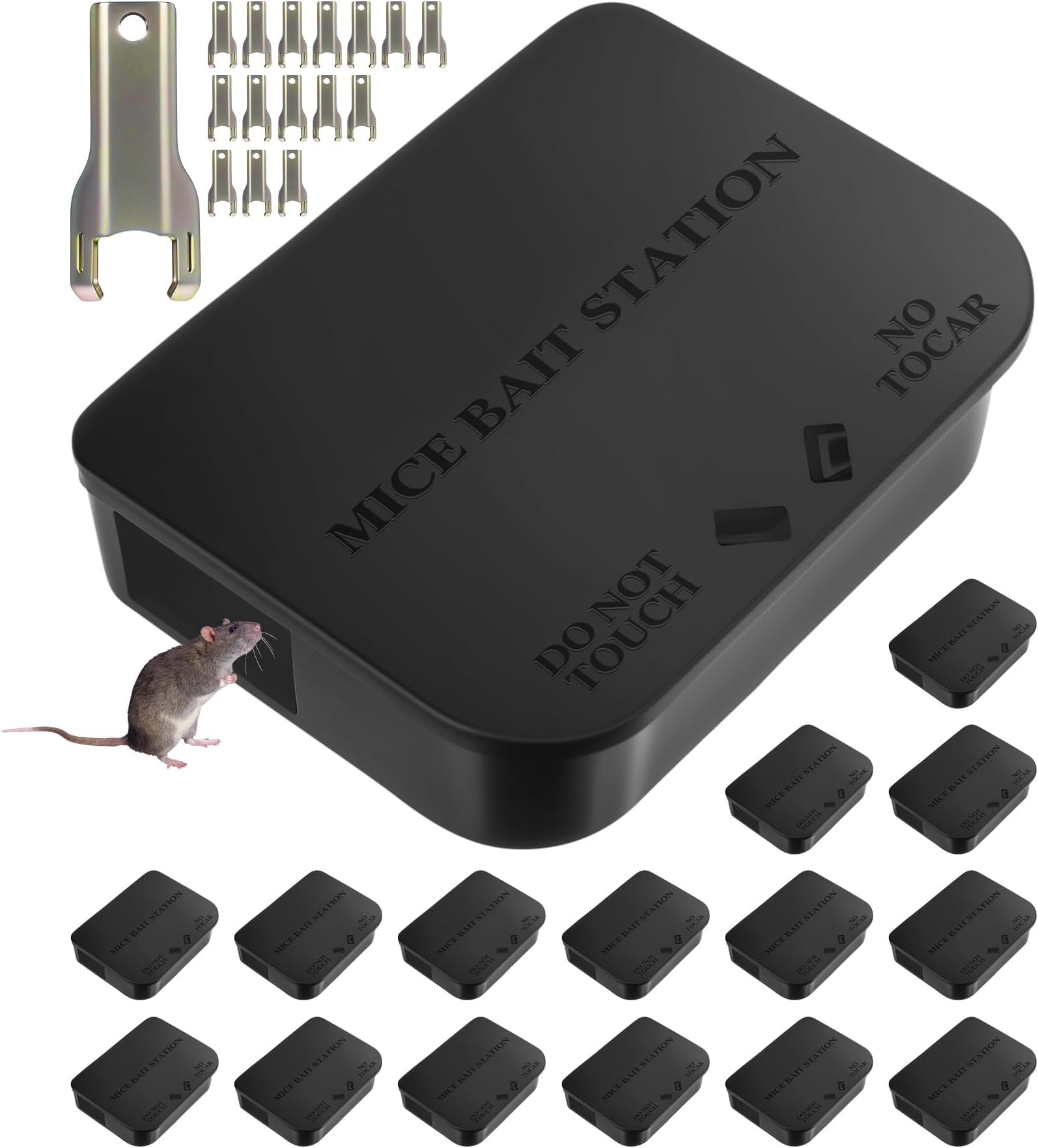 Amazon.com : Exterminator's Choice Black Bait Station - Includes 12 ...