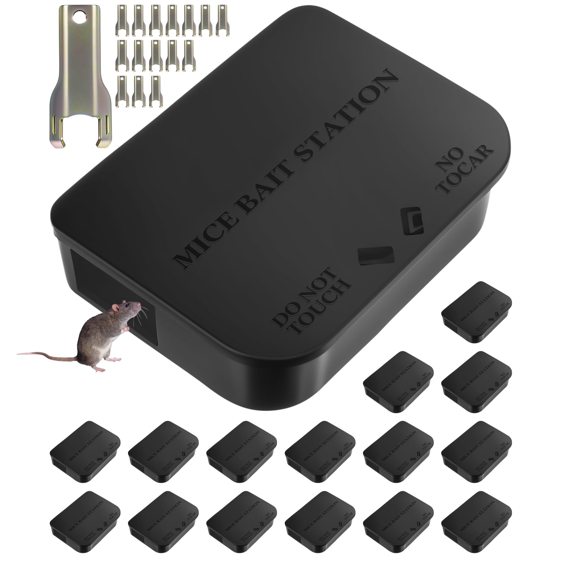 Amazon.com : Mouse Bait Station with Key Rat Bait Station Waterproof ...