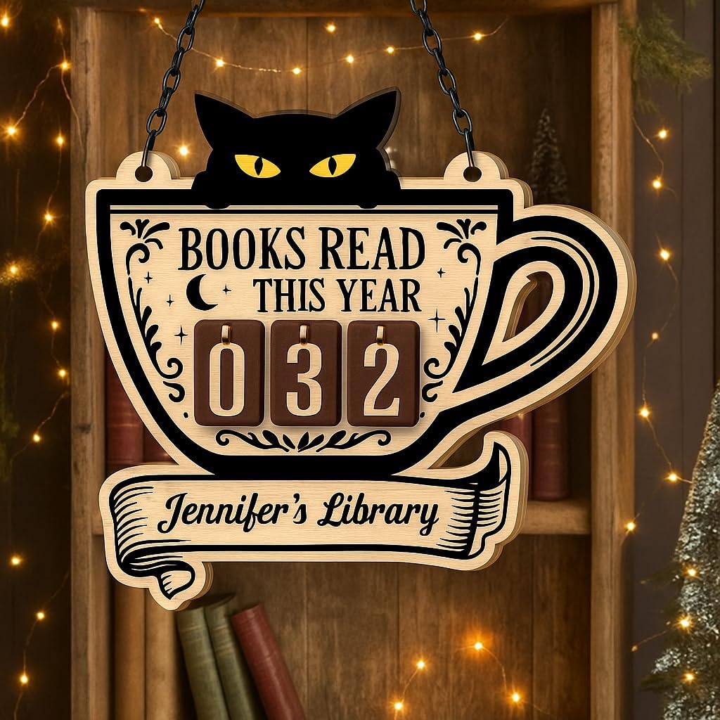Amazon.com: Books Read This Year Counter – Personalized Book Tracker ...