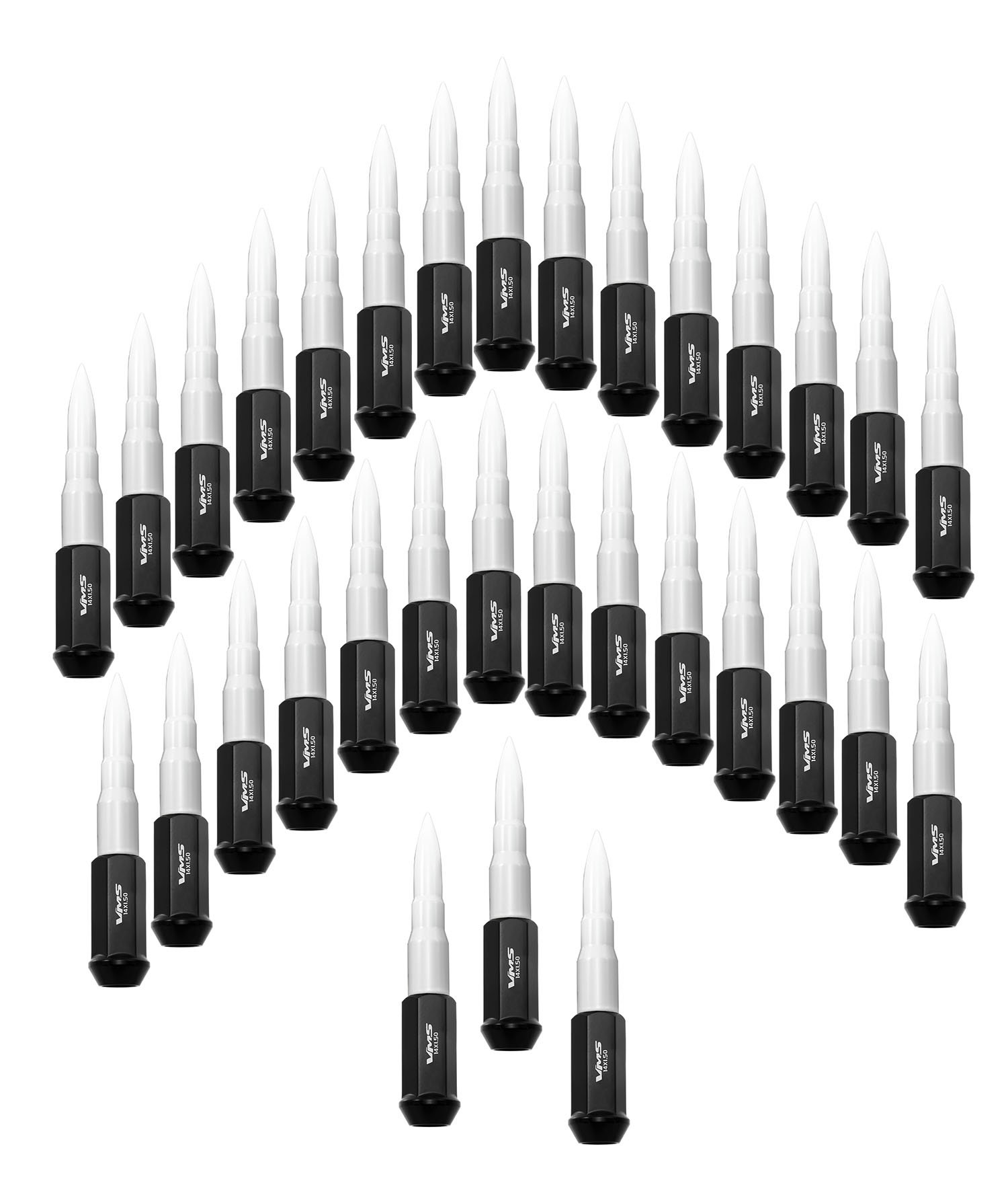 Amazon.com: TRUE SPIKE 14x1.5 32PC 124mm Cold Forged Steel Lug Nuts ...